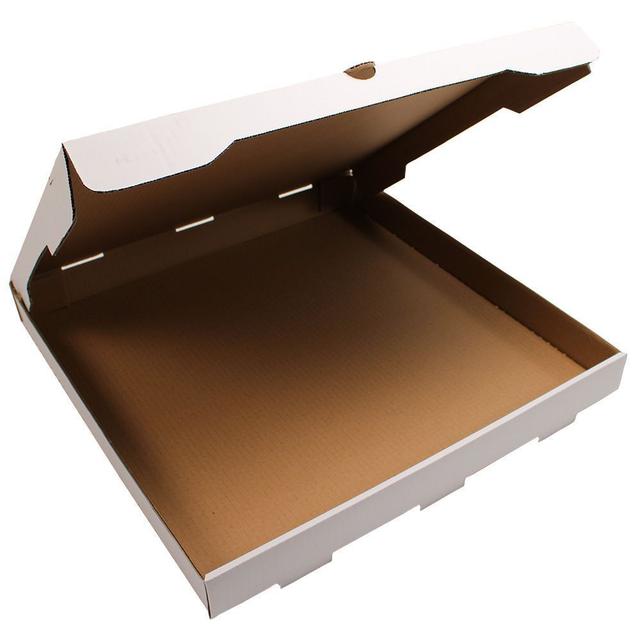 Arvco White/Kraft B Flute Pizza Box, 18 inch -- 50 per case