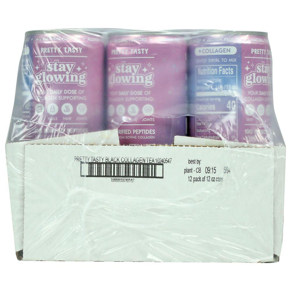 Pretty Tasty Original Black Ready To Drink Collagen Iced Tea, 12 Fluid ...