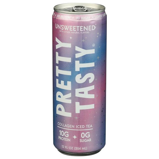 Pretty Tasty Original Black Ready To Drink Collagen Iced Tea, 12 Fluid ...