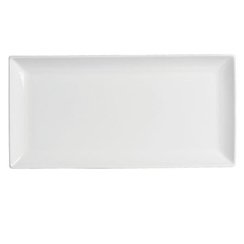 Varick Pub Porcelain 11 x 7 inch Rectangle Plate, 12 Count