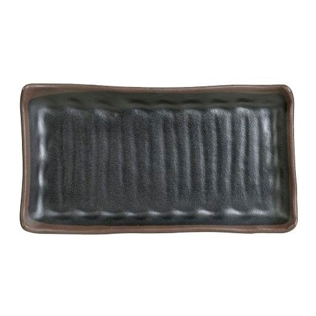 Delfin Greystone 11.125 inch Melamine Rectangle Plate, 12 Count