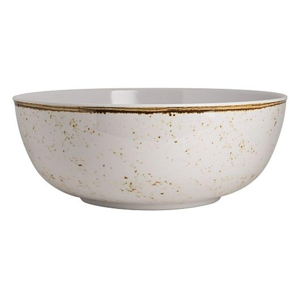 Creations Craft 12.5 Quart Melamine White Large Round Bowl, 2 Count