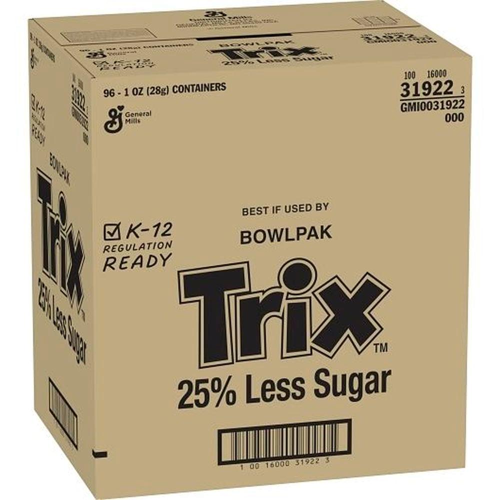 Trix 25% Less Sugar Corn Puff Cereal Case | FoodServiceDirect