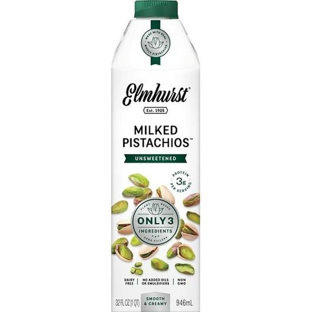 Elmhurst Unsweetened Pistachio Milk, 32 Fluid Ounce -- 6 per case