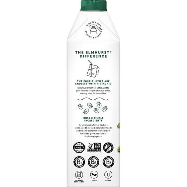 Elmhurst Unsweetened Pistachio Milk, 32 Fluid Ounce -- 6 per case