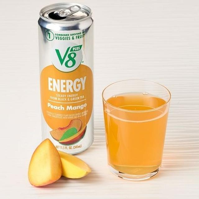 V8 Plus Energy Peach Mango Juice Drink Blend Case | FoodServiceDirect