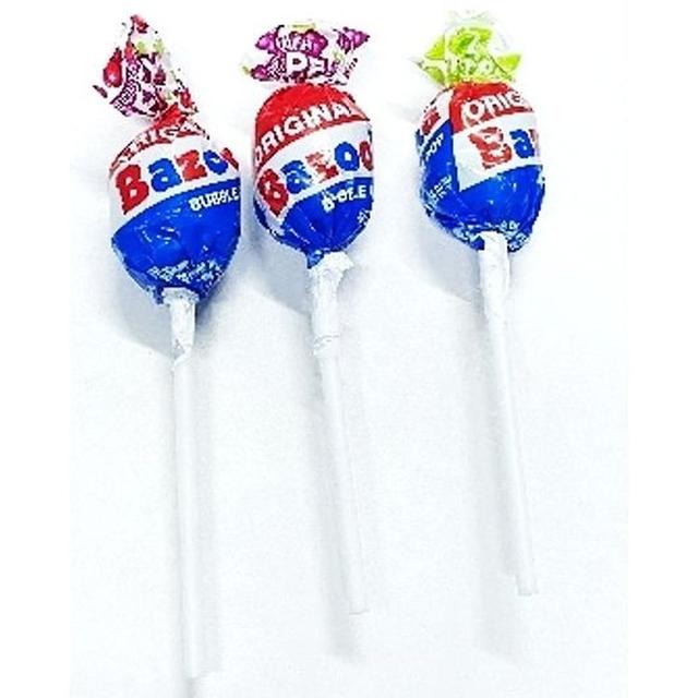 Palmer Candy Bazooka Bubble Gum Pop, 15 Ounce -- 10 per case