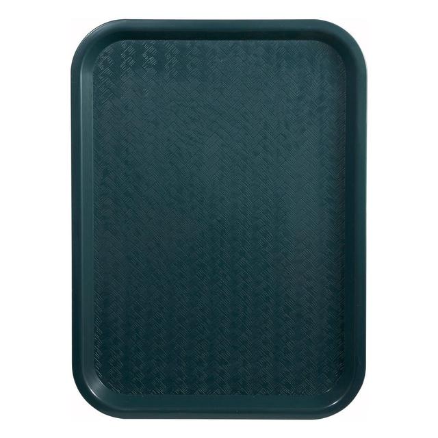 Winco Green Plastic Cafeteria Tray, 14 x 18 inch -- 12 per case